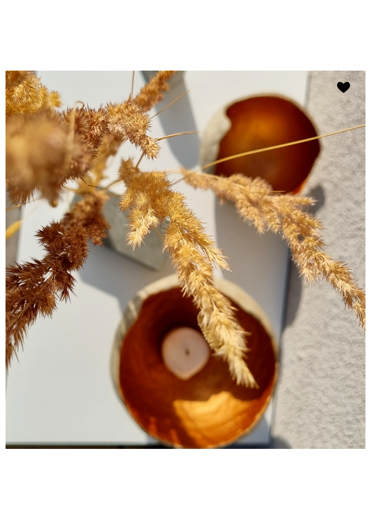 Betoninis "Burbuliukas" dubuo-žvakidė | Lerior.lt